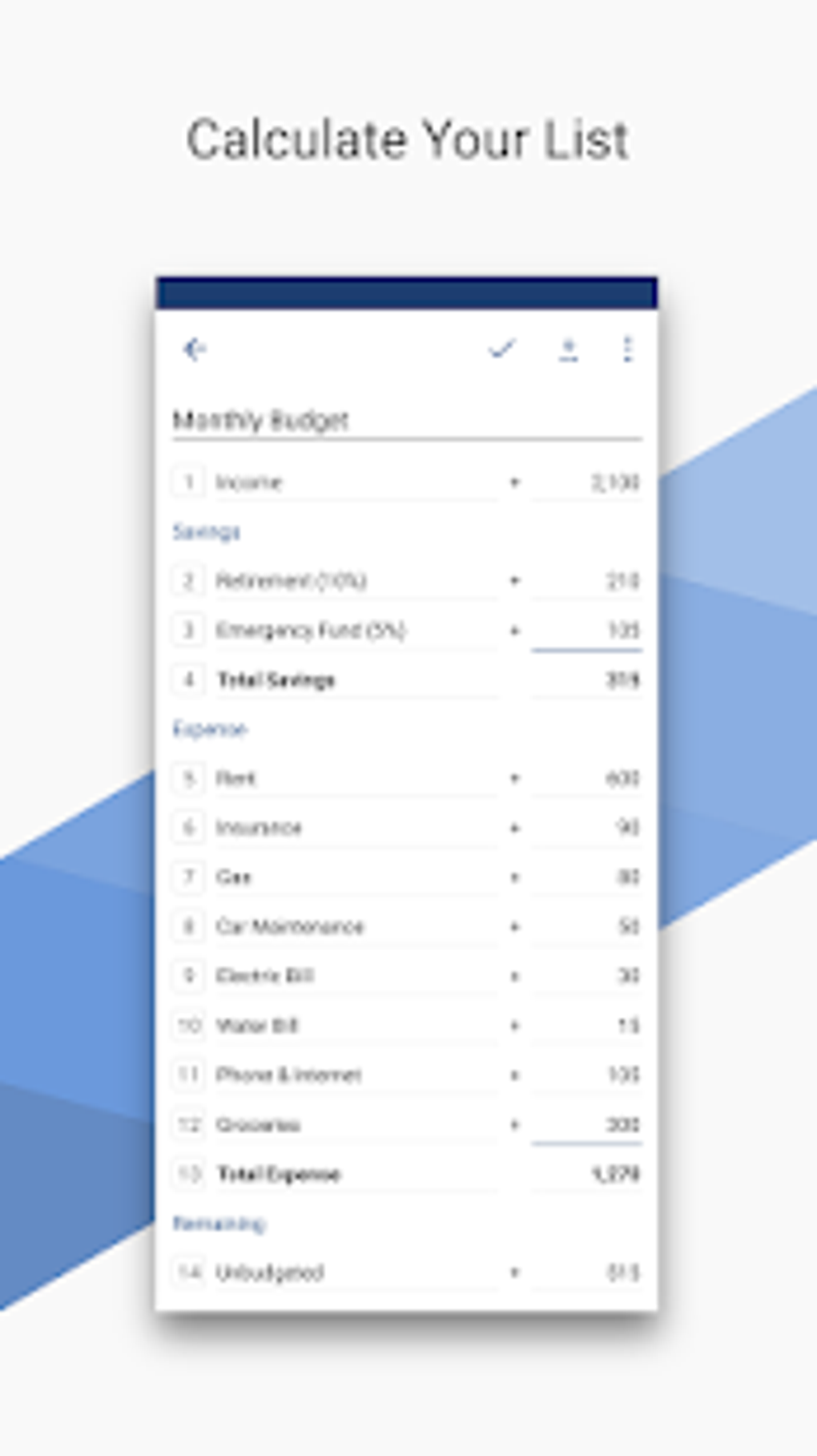 CalcList - Calculate Your List for Android - Download