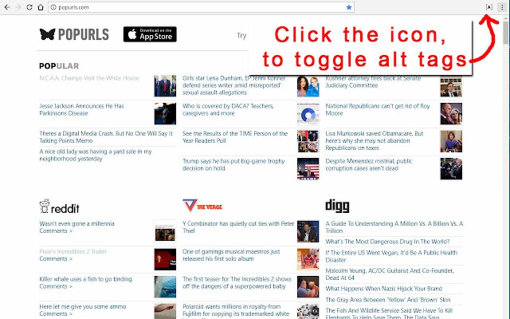 Alt-Tag Overlay for Google Chrome - Extension Download