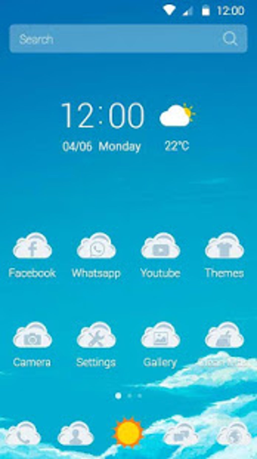 Android için Blue Sky Theme APK - İndir