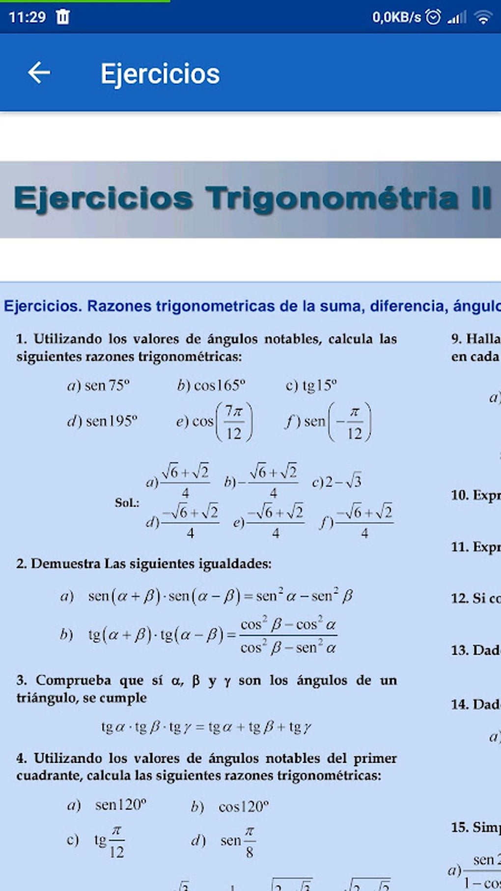 Trigonometry APK pour Android - Télécharger