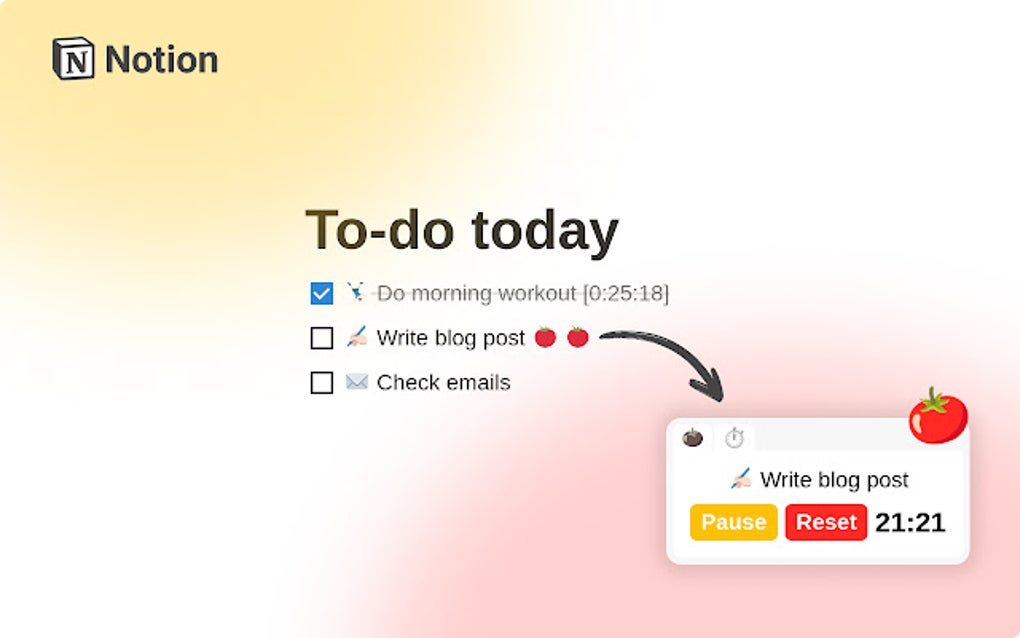 Pomodoro Timer for Notion Google Chrome 용 - 확장 프로그램 다운로드
