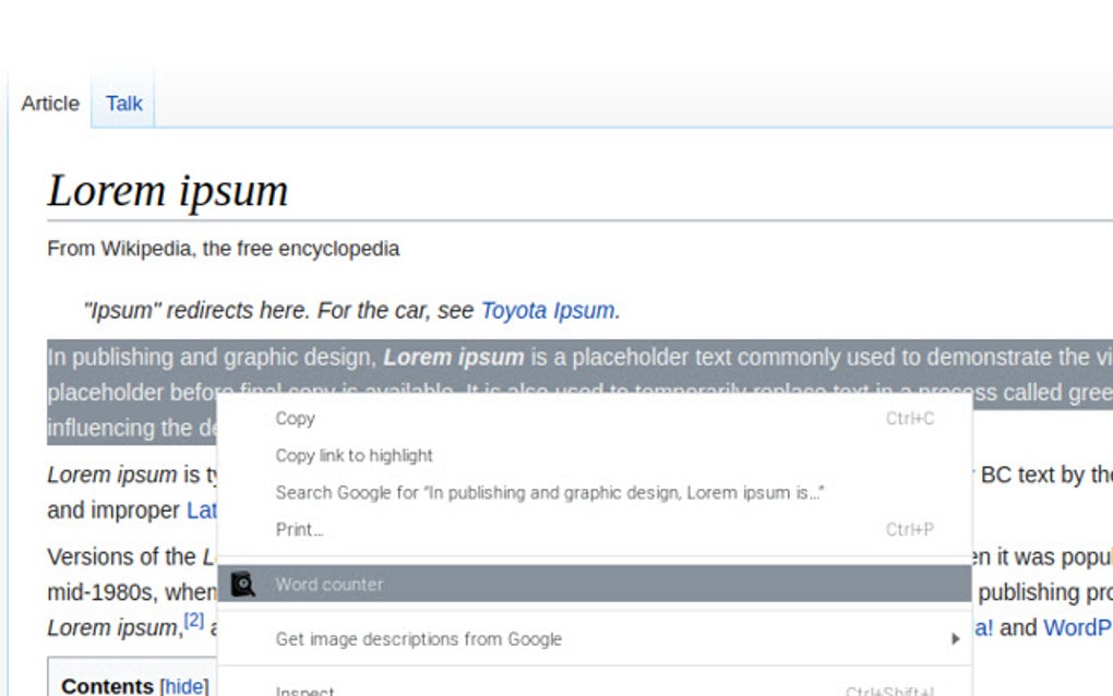 Word Counter for Google Chrome - Extension Download