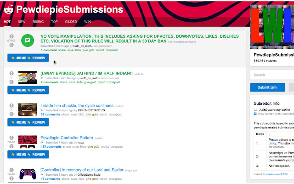 Meme Review для Google Chrome - Расширение Скачать