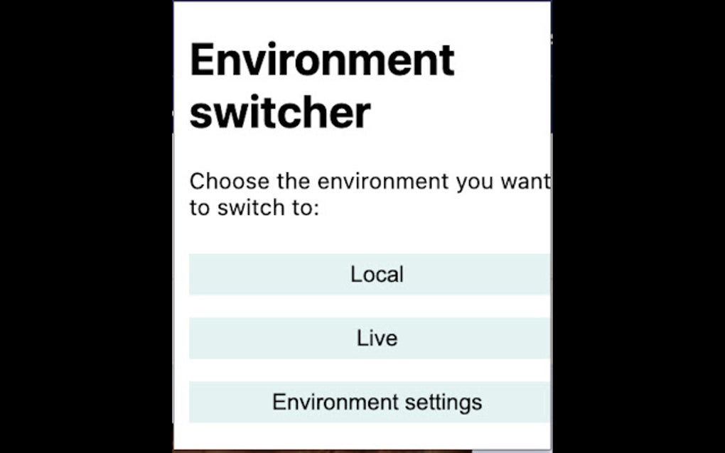 Environment switcher for Google Chrome - Extension Download