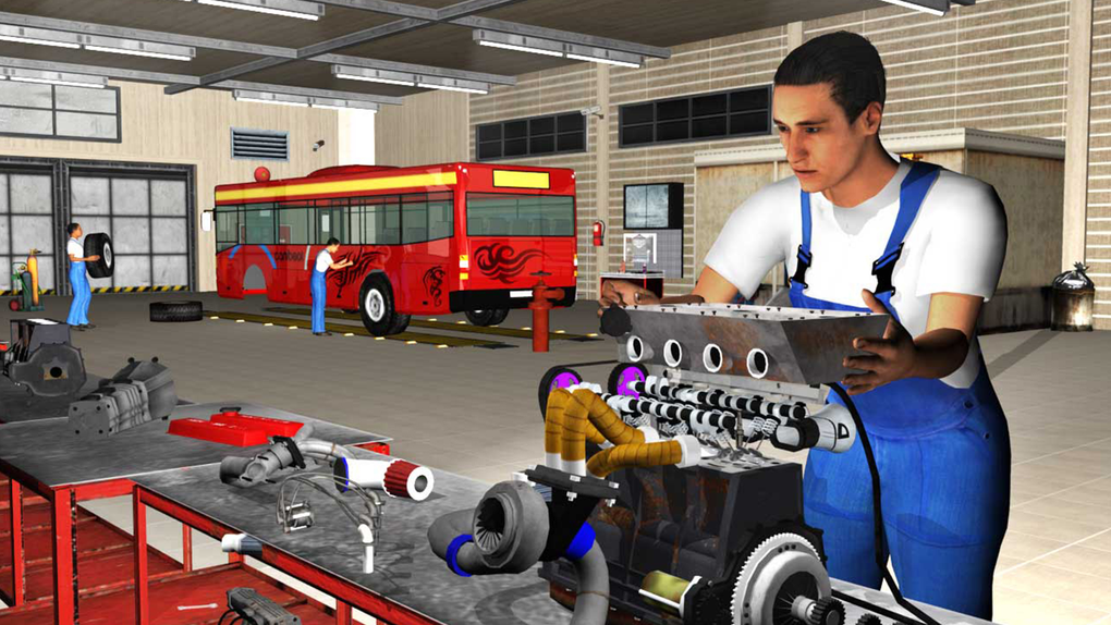 Big Bus Mechanic Simulator: Repair Engine Overhaul for iPhone - Download