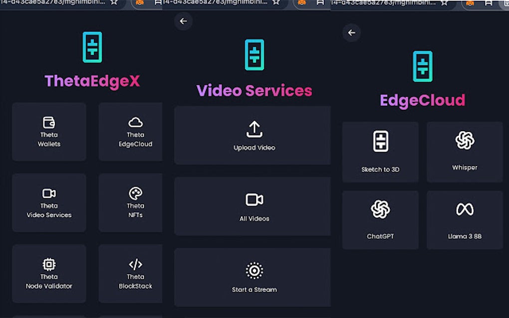 Theta Edge Extension สำหรับ Google Chrome - ส่วนขยาย ดาวน์โหลด