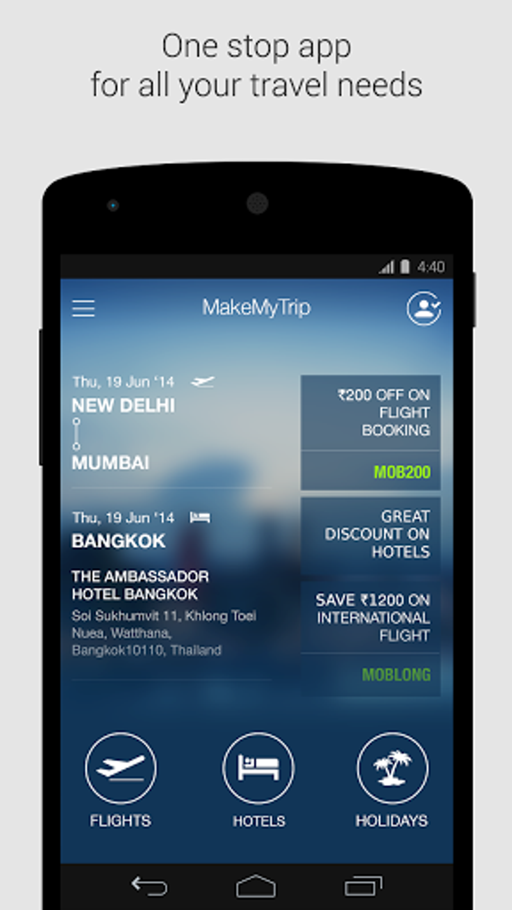 MakeMyTrip APK Para Android Download
