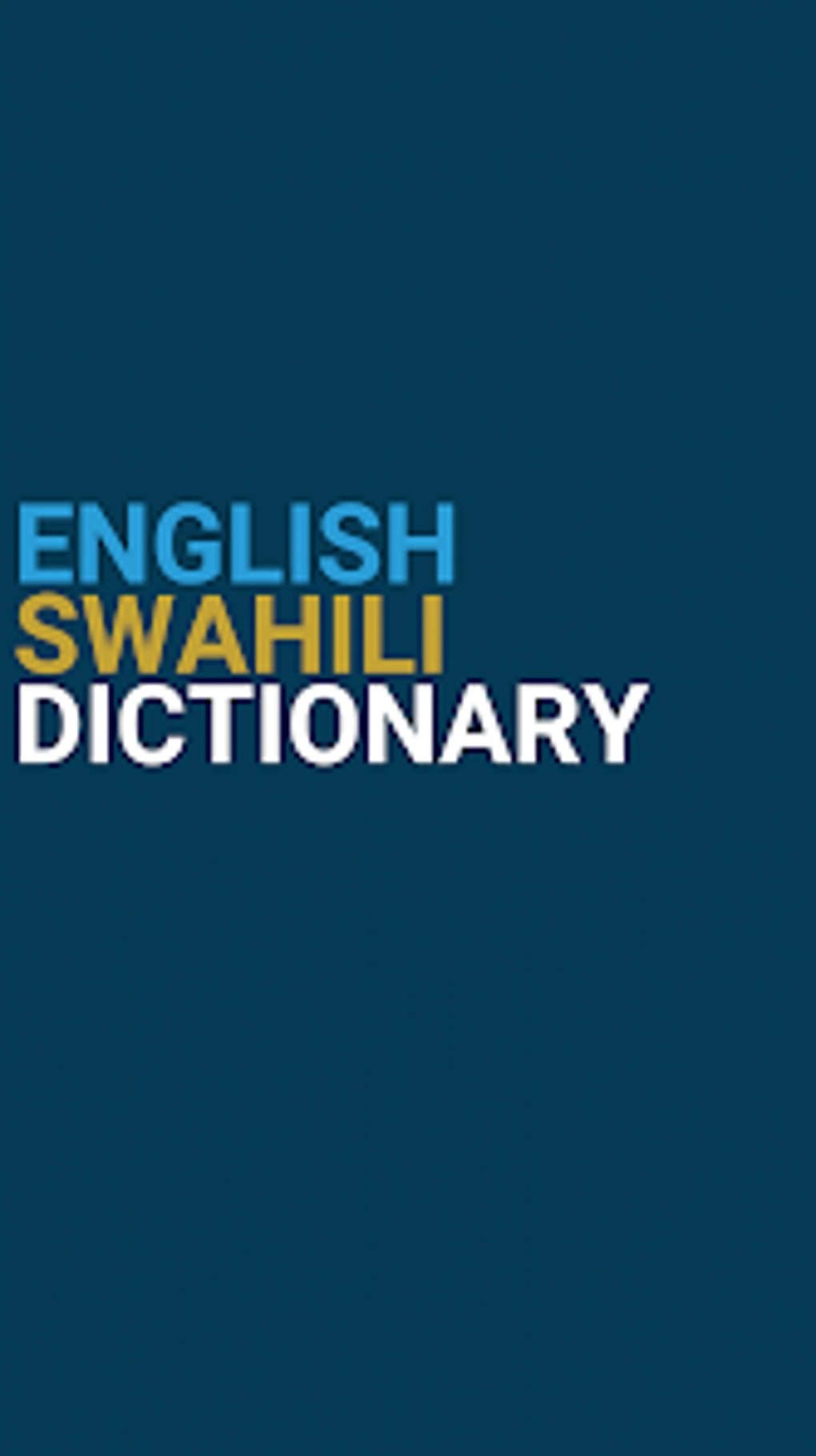 English : Swahili Dictionary for Android - Download