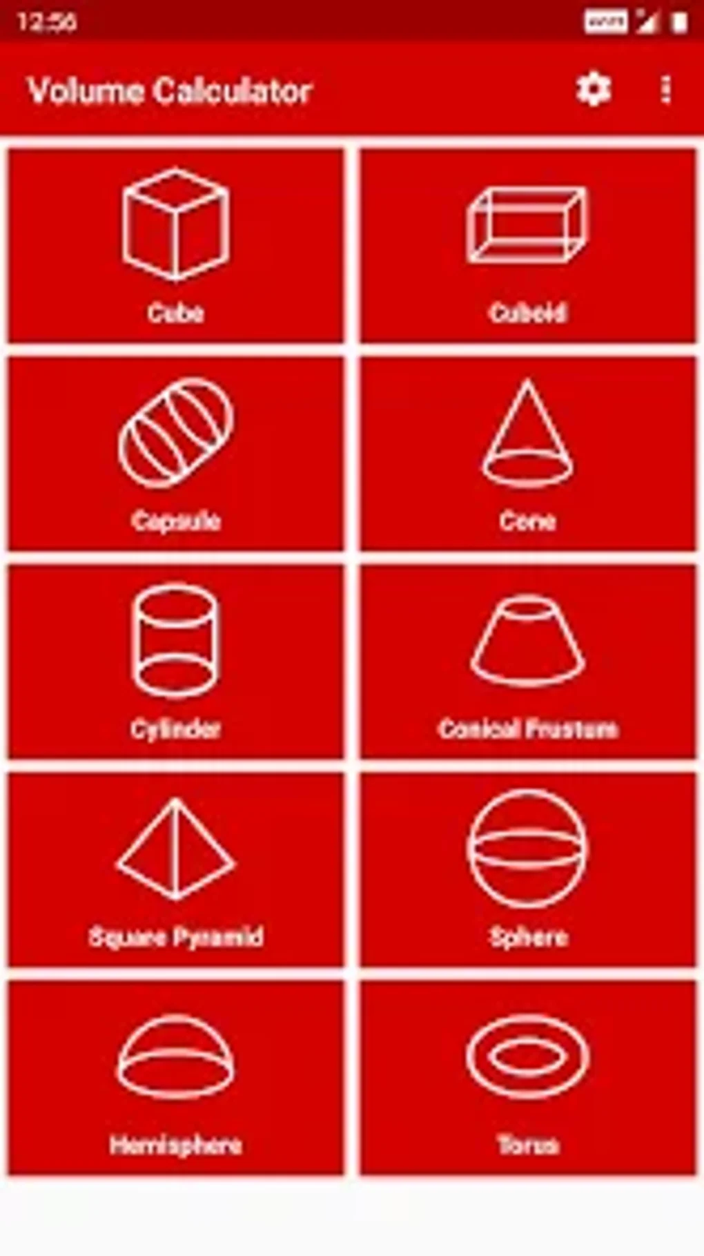 Volume Calculator for Android - Download
