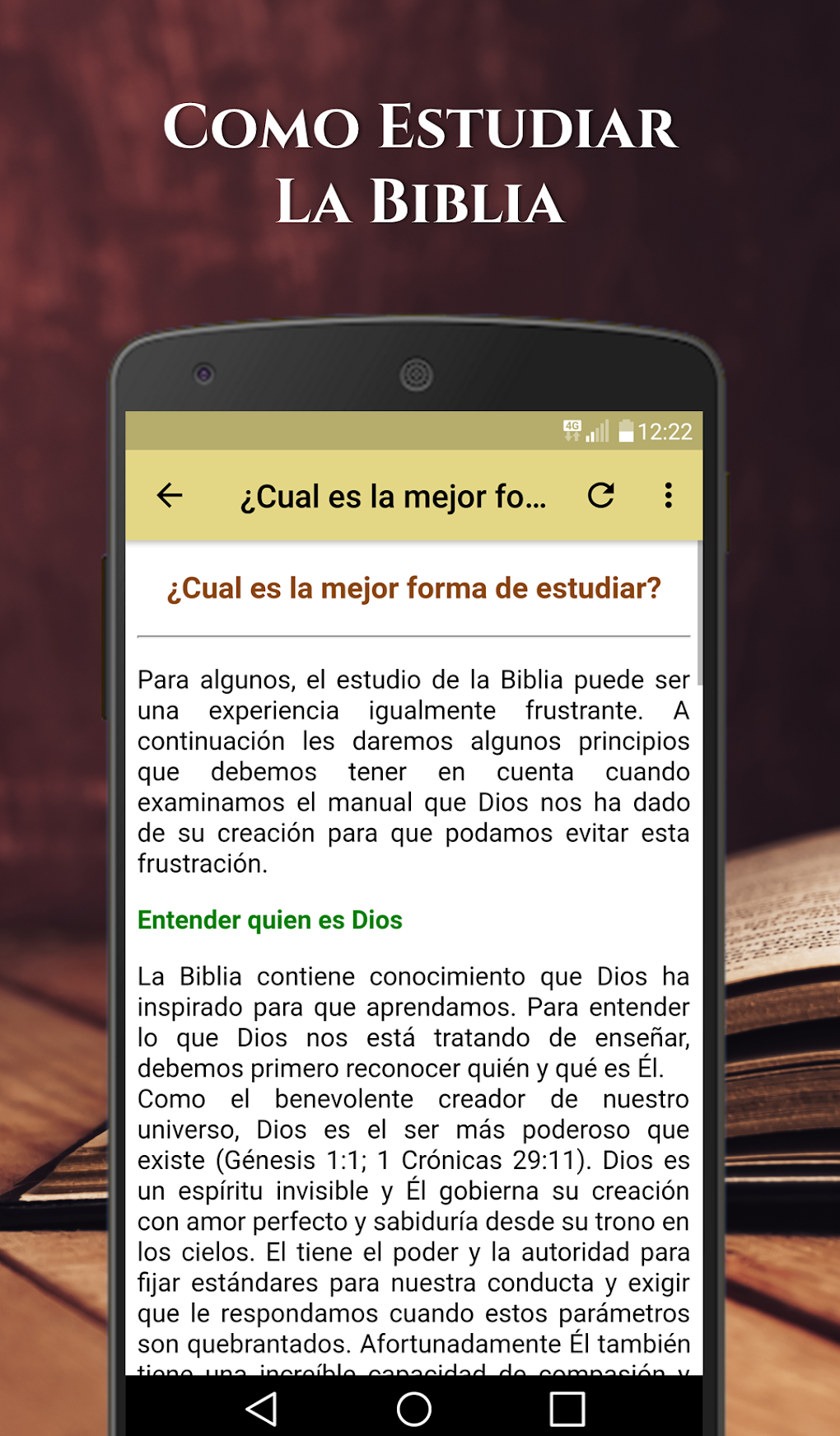 Como estudiar la Biblia para Android - Descargar