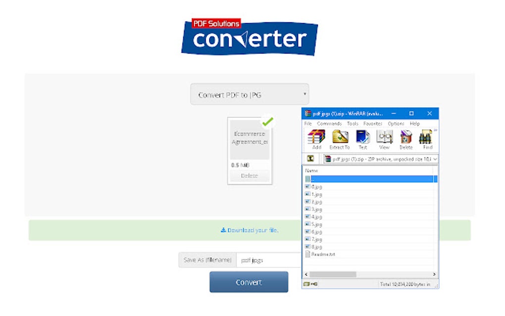 PDF to JPG Converter for Google Chrome - Extension Download