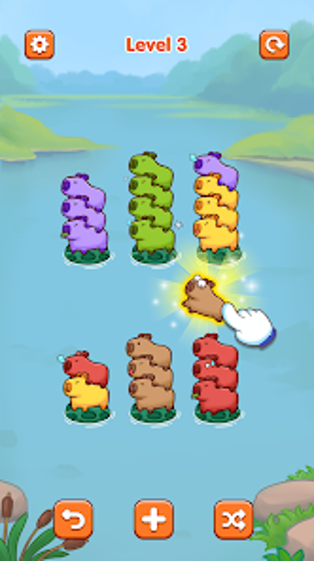 Capybara Sort Color Puzzle pour Android - Télécharger