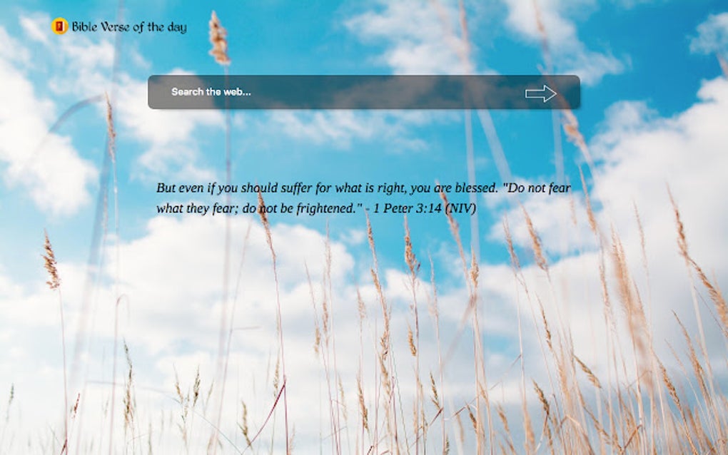 Bible Verse of the day pour Google Chrome - Extension Télécharger