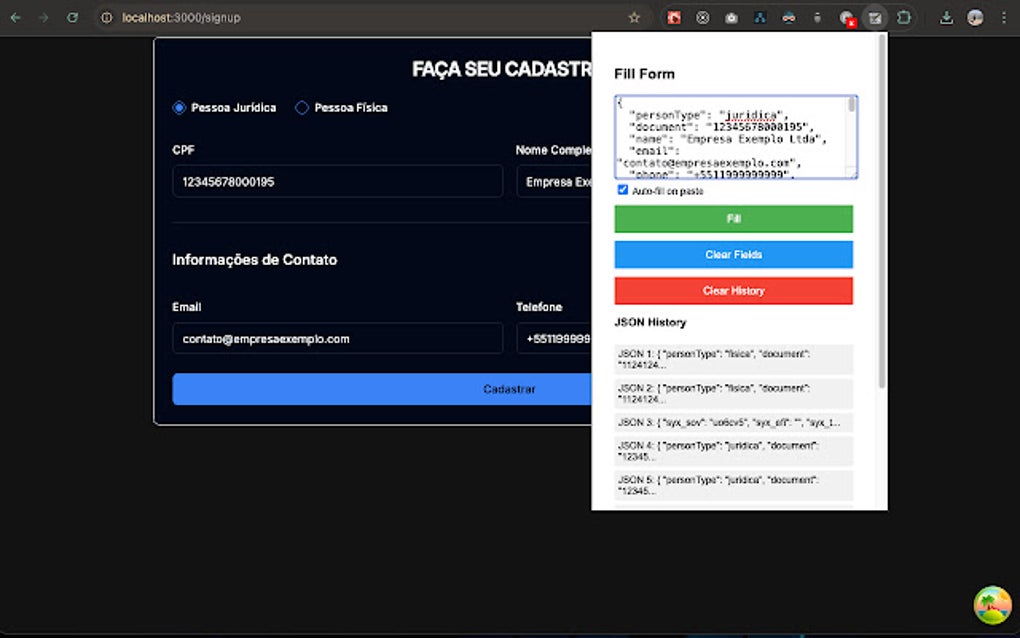 Form AutoFiller for Google Chrome - Extension Download