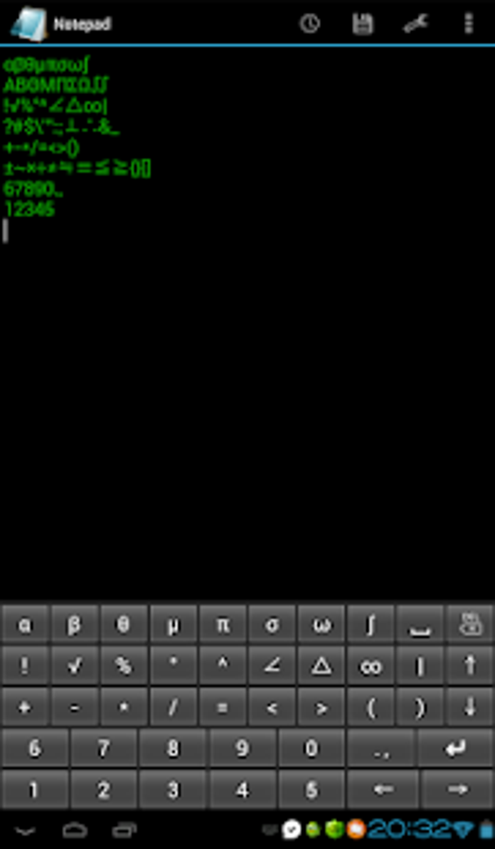 Mathematical keyboard B for Android - Download
