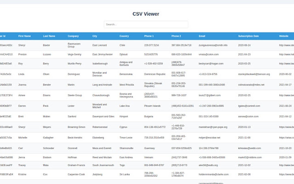 CSV Viewer for Google Chrome - Extension Download