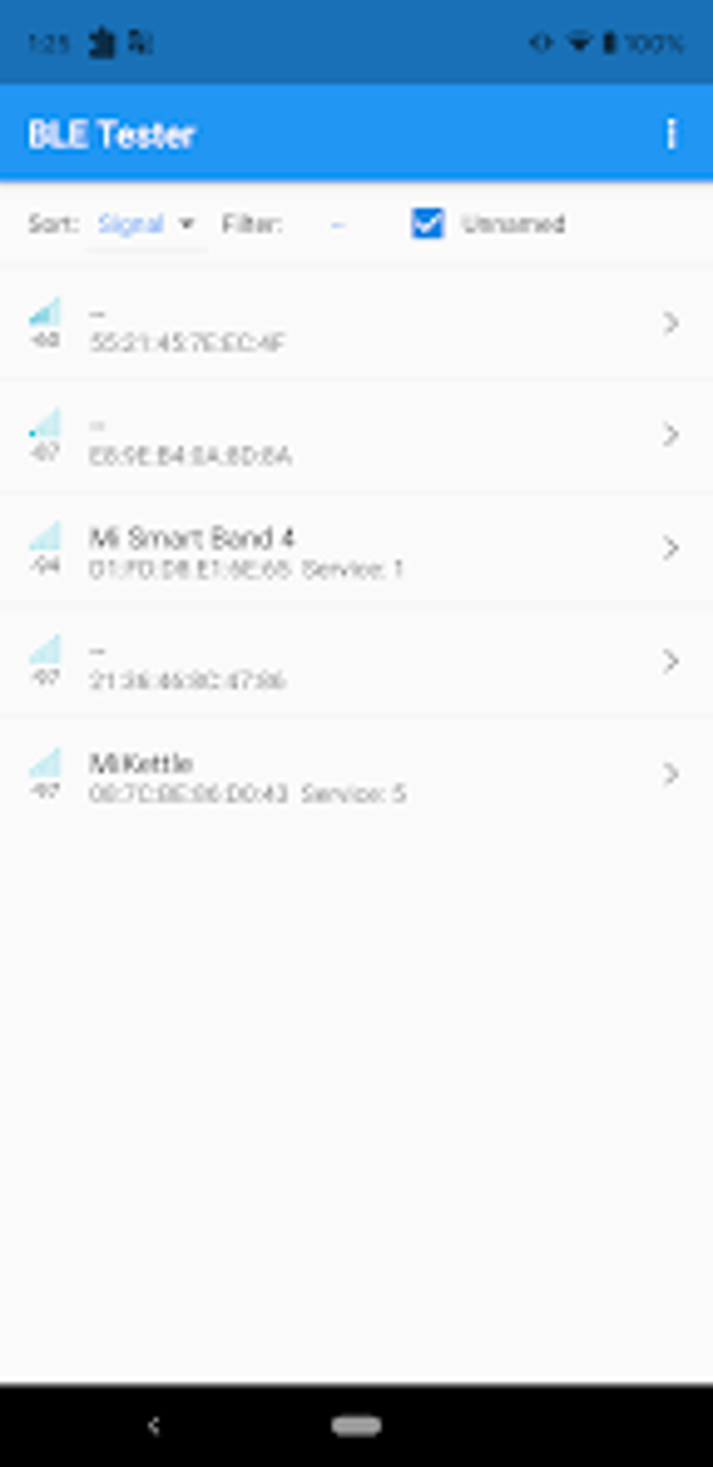 BLE Tester para Android - Descargar