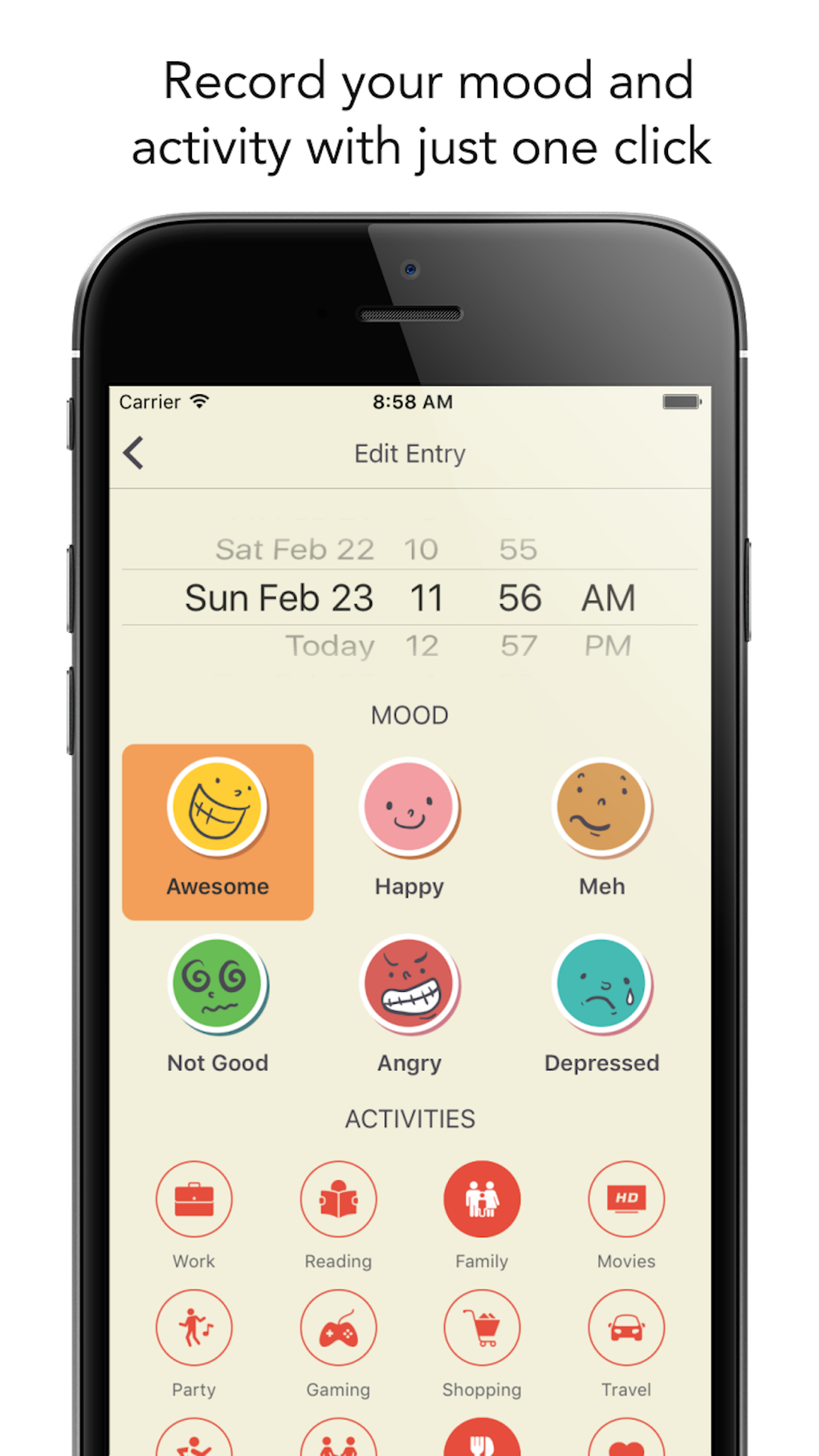 Emoly - Personal Mood Tracker for iPhone - 無料・ダウンロード