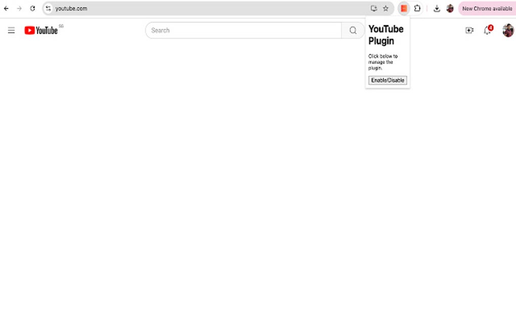 Minimal YouTube Search Google Chrome 용 - 확장 프로그램 다운로드