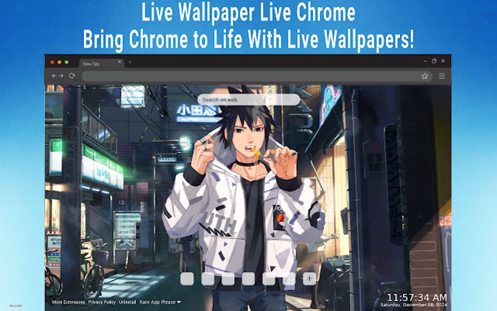 Sasuke Uchiha 4K Wallpaper para Google Chrome - Extensão Download