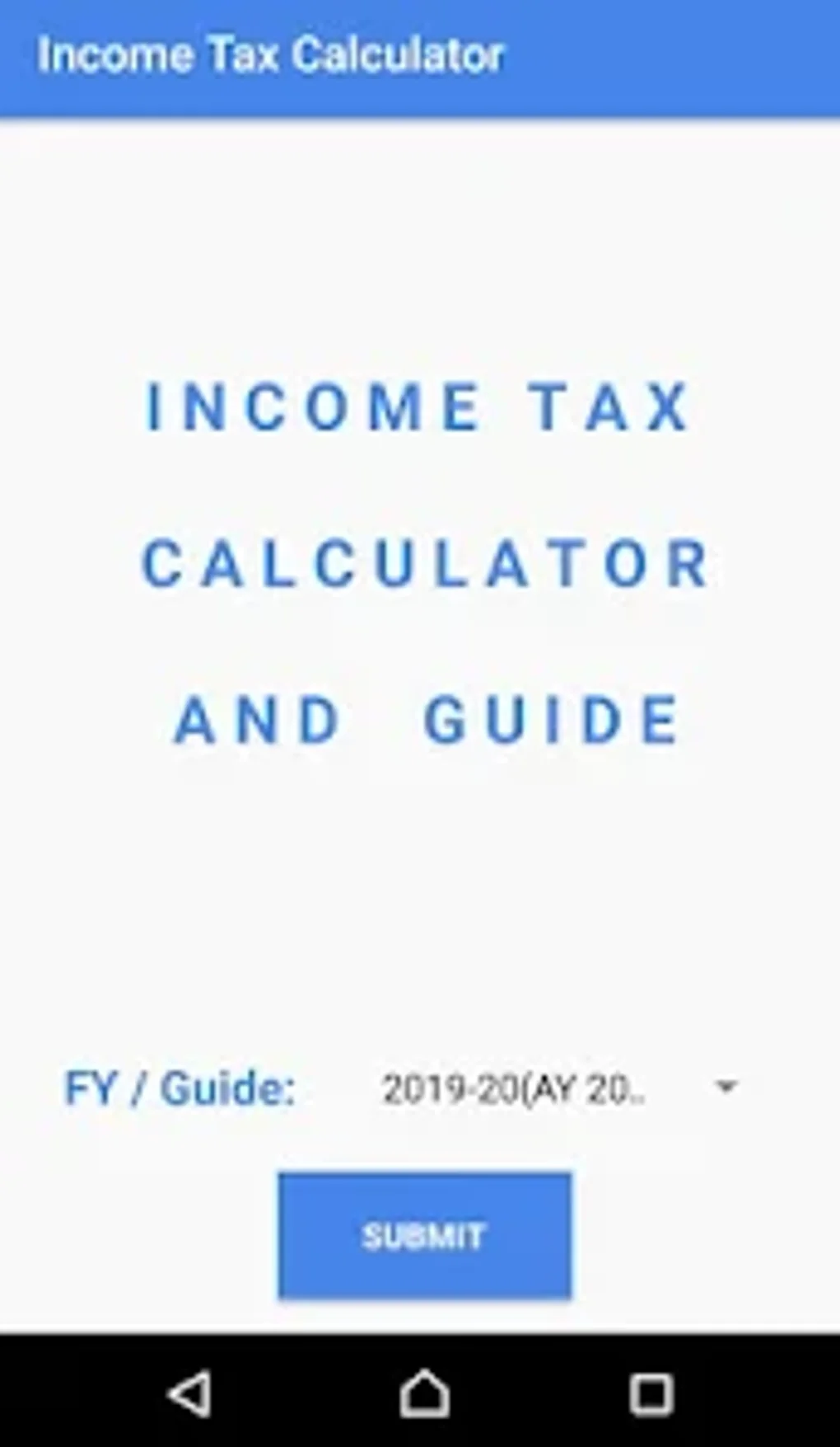 Income Tax Calculator for Android - Download