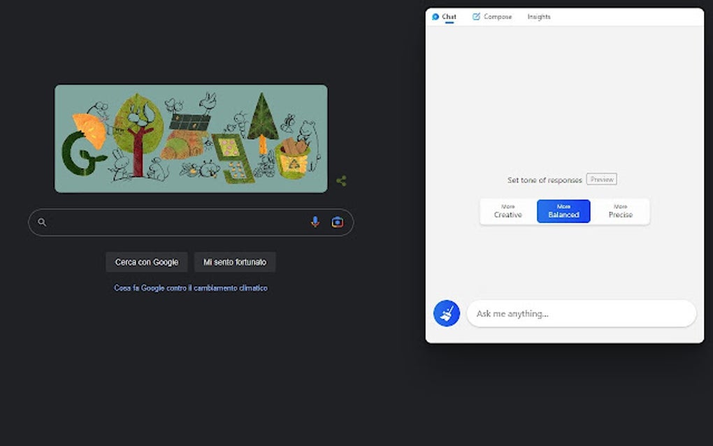 Bing AI popup for Google Chrome - Extension Download