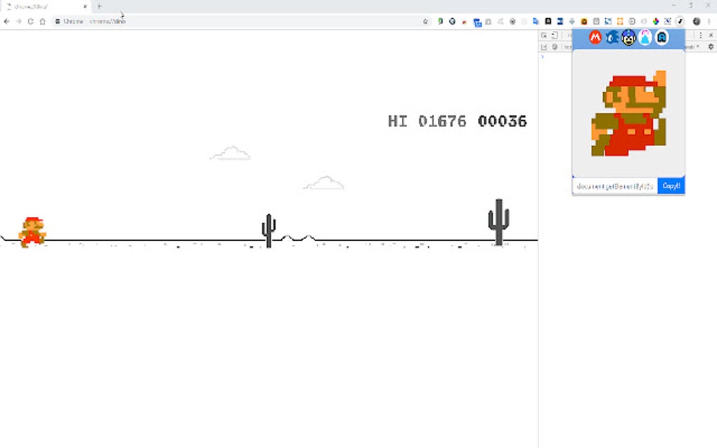 chrome_dino_cosplay para Google Chrome - Extensión Descargar