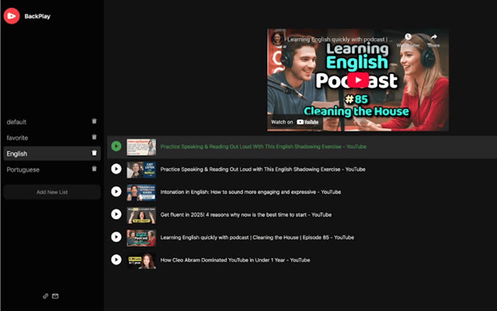 BackPlay: The Ultimate YouTube Playlist Experience! para Google Chrome - Extensión Descargar