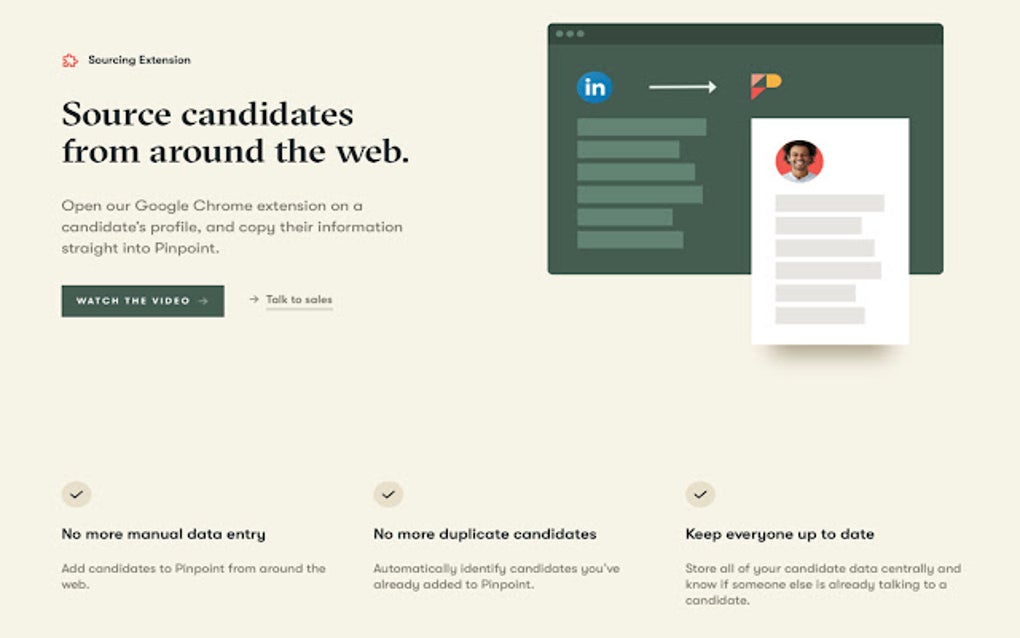Pinpoint Sourcing สำหรับ Google Chrome - ส่วนขยาย ดาวน์โหลด