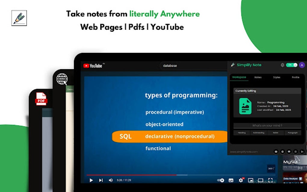 SimplifyNote - Your note taking assistant for Google Chrome - Extension ...