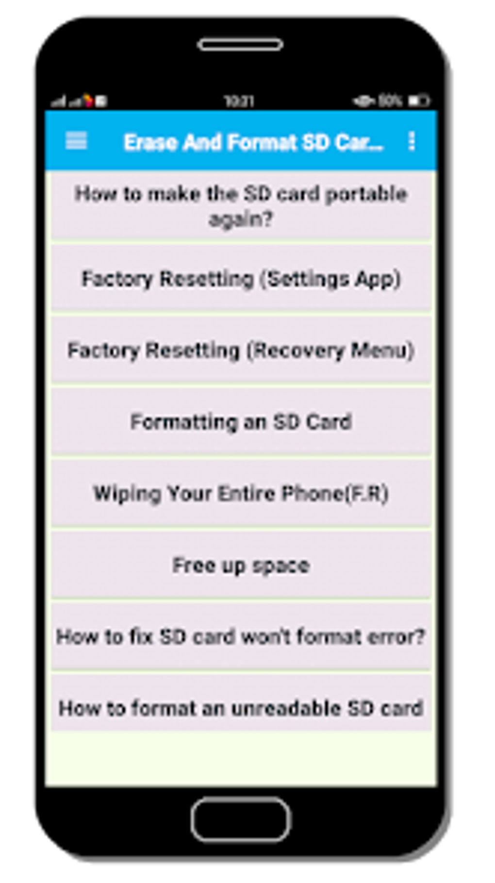 Erase SD card para Android - Descargar