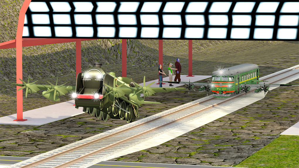 Flying Train Sim - Airplane Pilot Train para iPhone - Download
