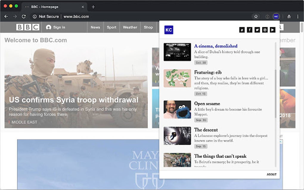 Kerning Cultures for Google Chrome - Extension Download