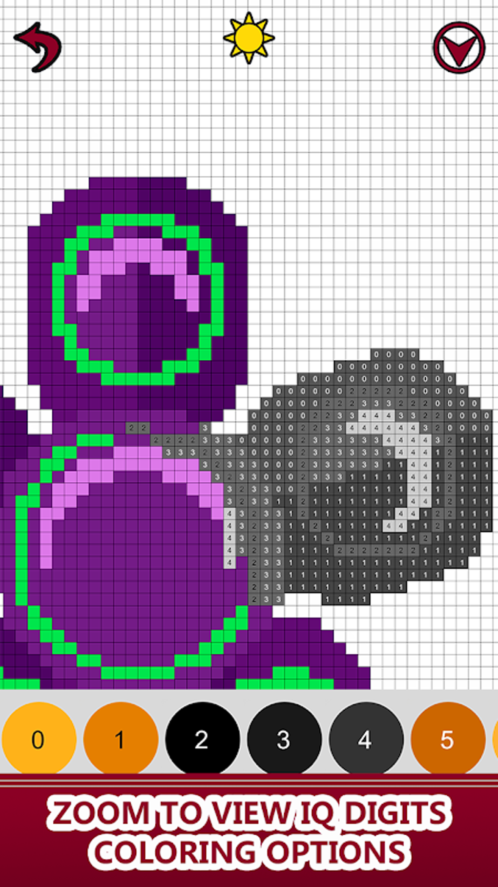 Fidget Spinner Color By Number Pixel Art No Color APK For Android 