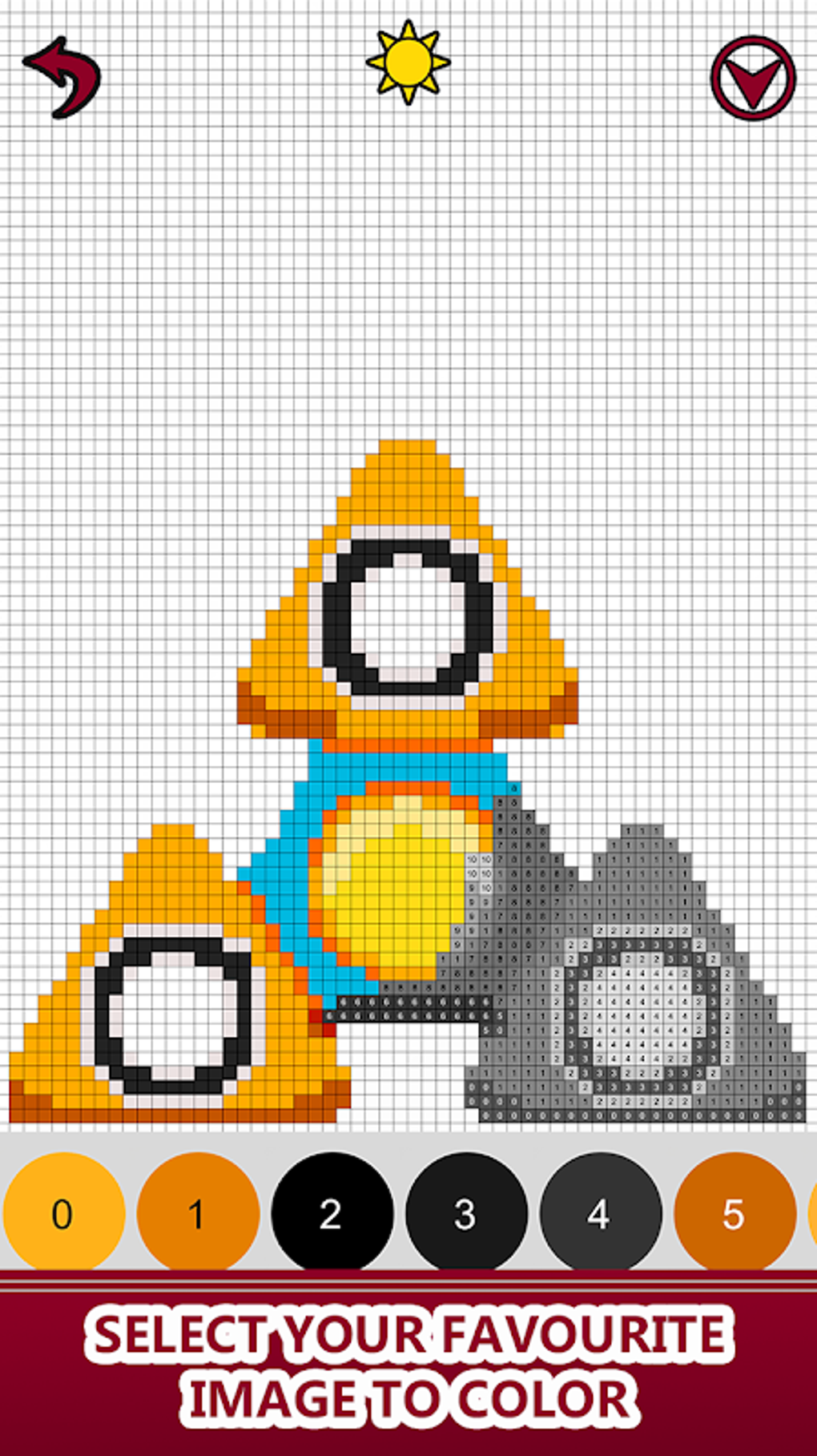 Fidget Spinner Color By Number Pixel Art No Color для Android — Скачать