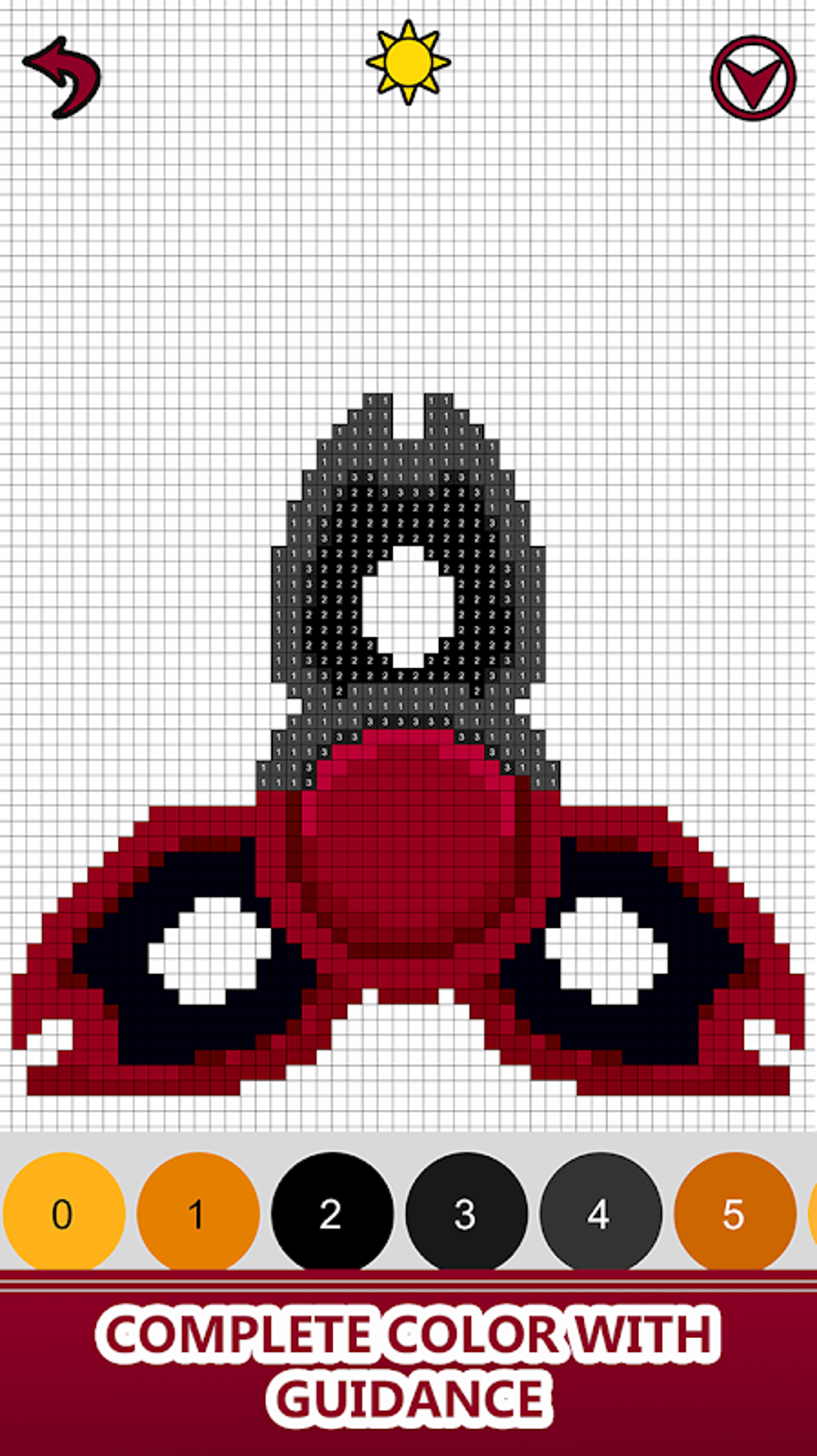 Fidget Spinner Color by Number: Pixel Art No.Color für Android - Download