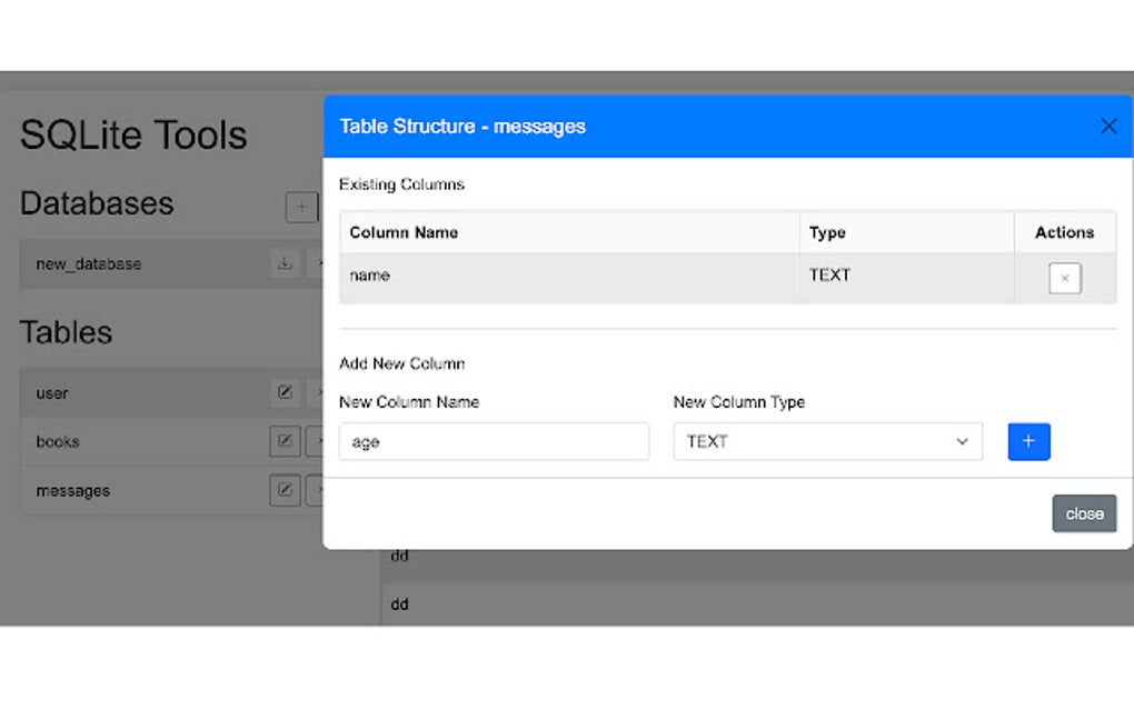 SQLite Manager สำหรับ Google Chrome - ส่วนขยาย ดาวน์โหลด