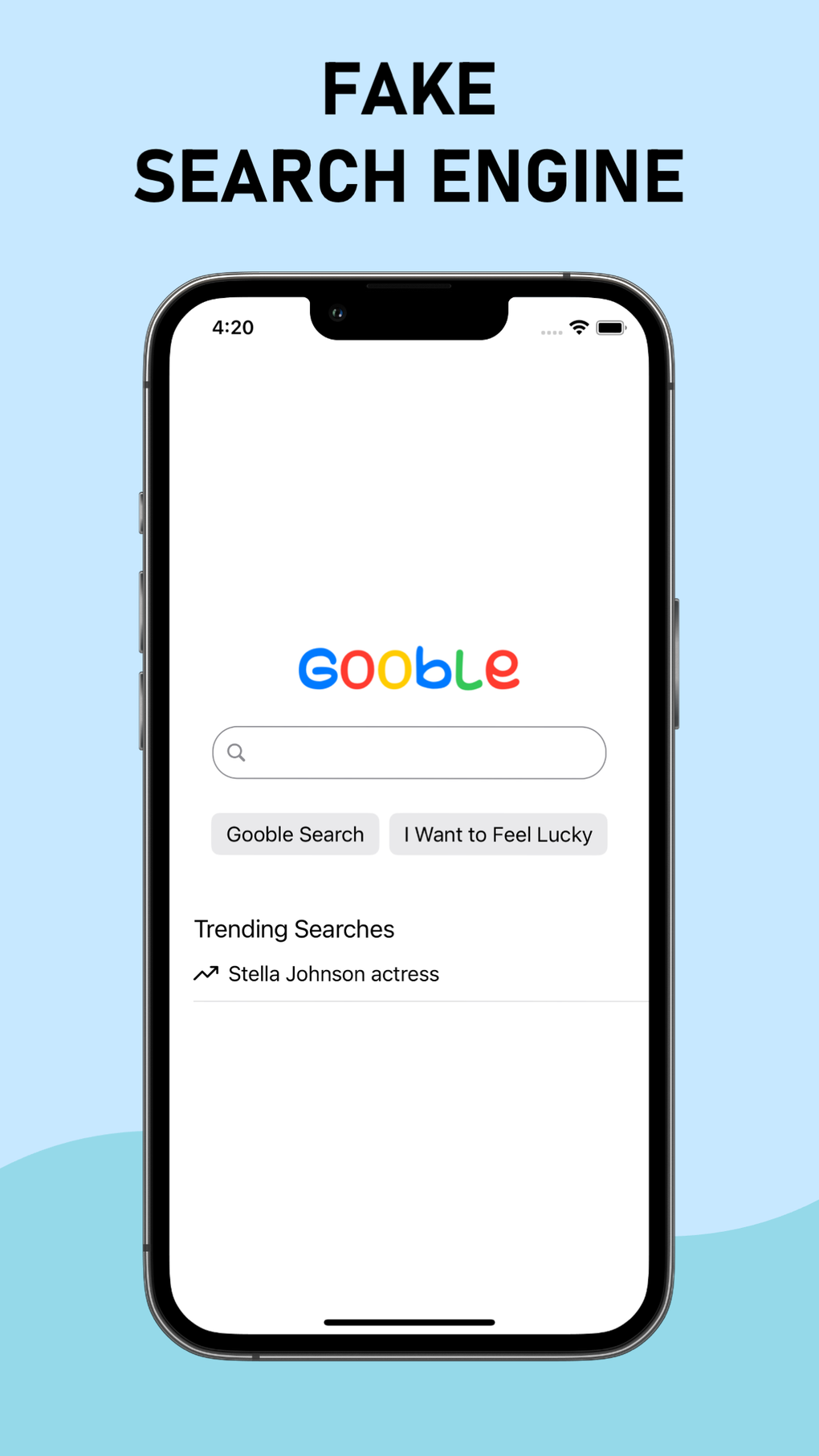 Fake Gooble Search Prank para iPhone - Descargar