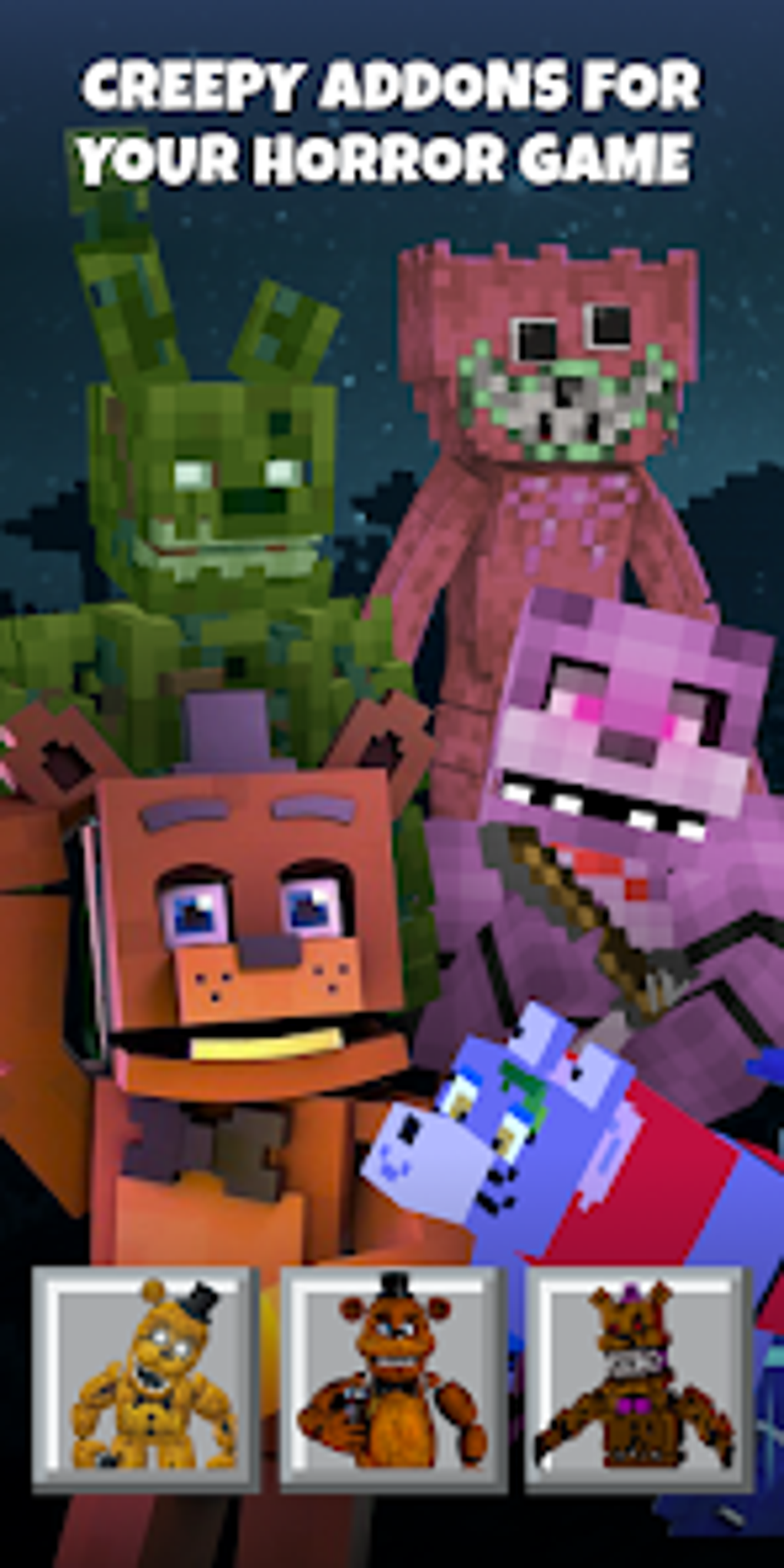 Android için FNAF Mods for Minecraft - İndir