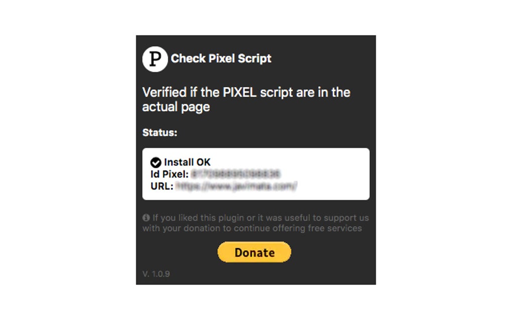 Check Pixel Script Google Chrome 용 - 확장 프로그램 다운로드