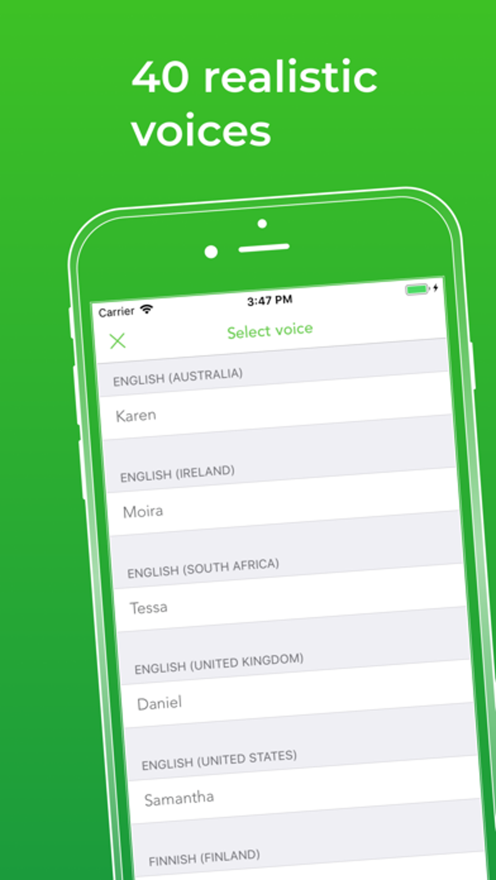 Voice Aloud Reader para iPhone - Descargar