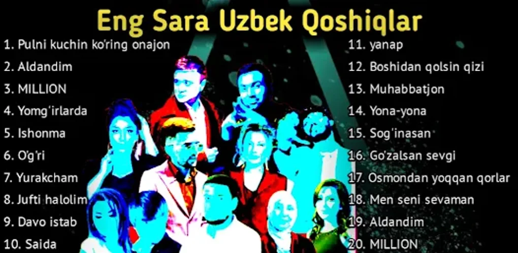 Eng Sara Uzbek Qoshiqlar music for Android - Download