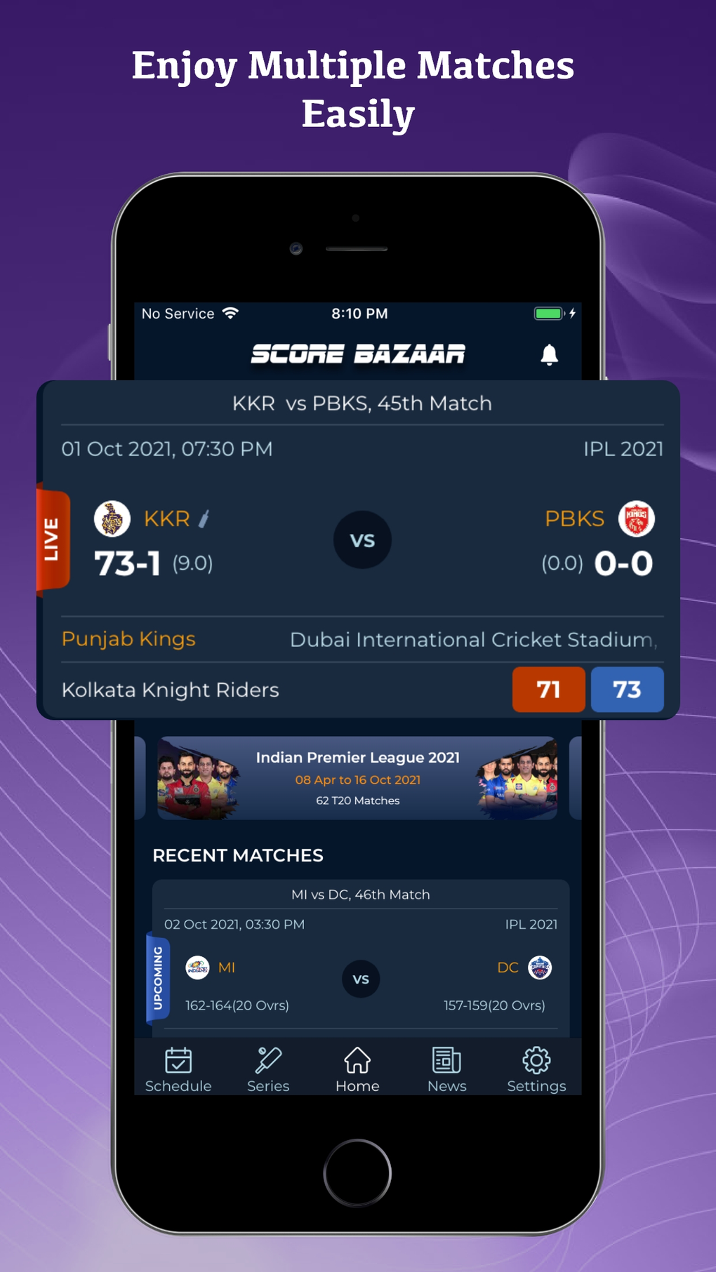 ScoreBazaar Cricket Live Line para iPhone - Download