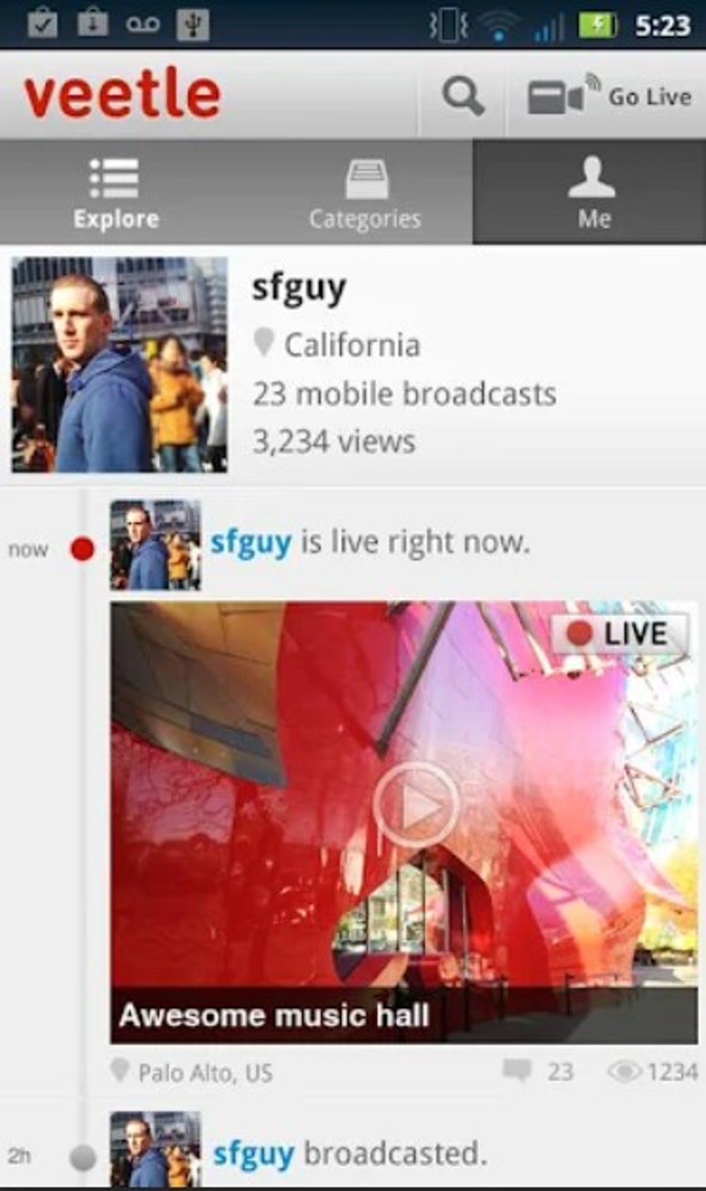 Veetle TV y Futbol para Android - Descargar