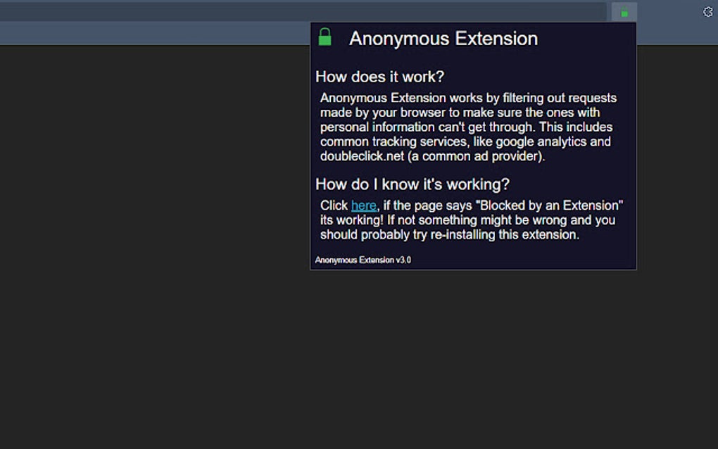 Anonymous Extension for Google Chrome - Extension Download