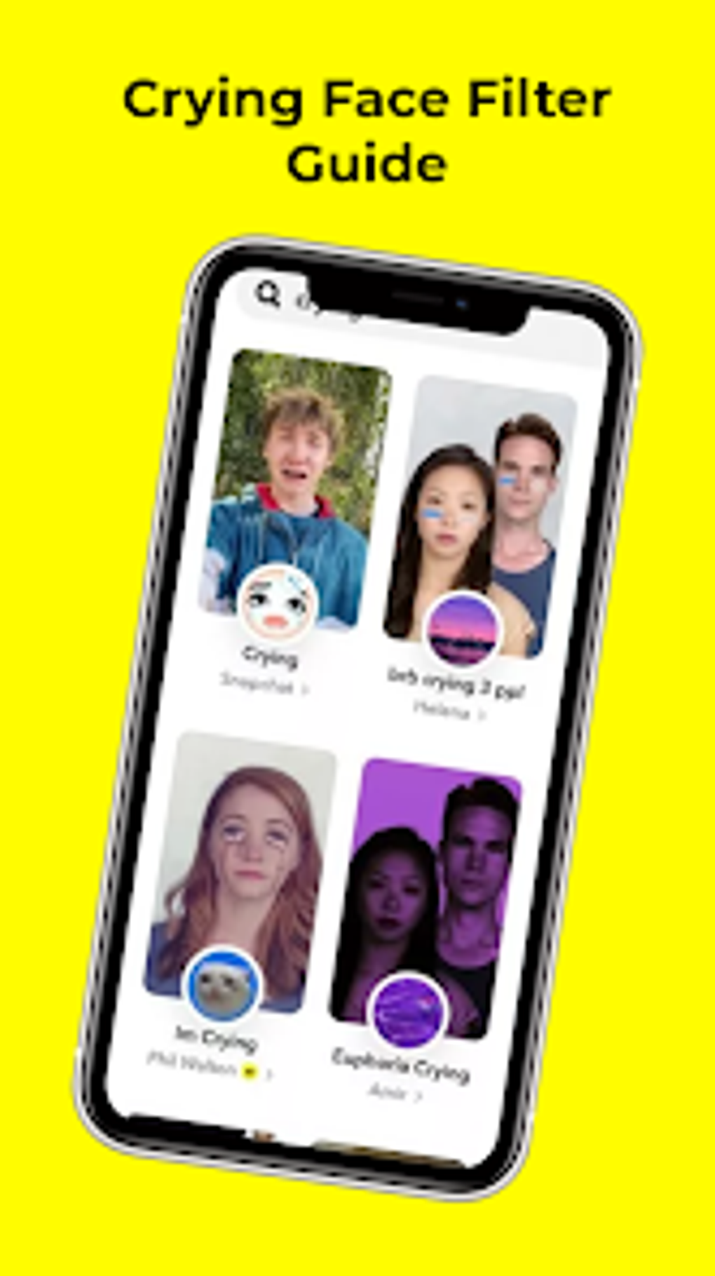 Android için Crying Face Filter Guide - İndir
