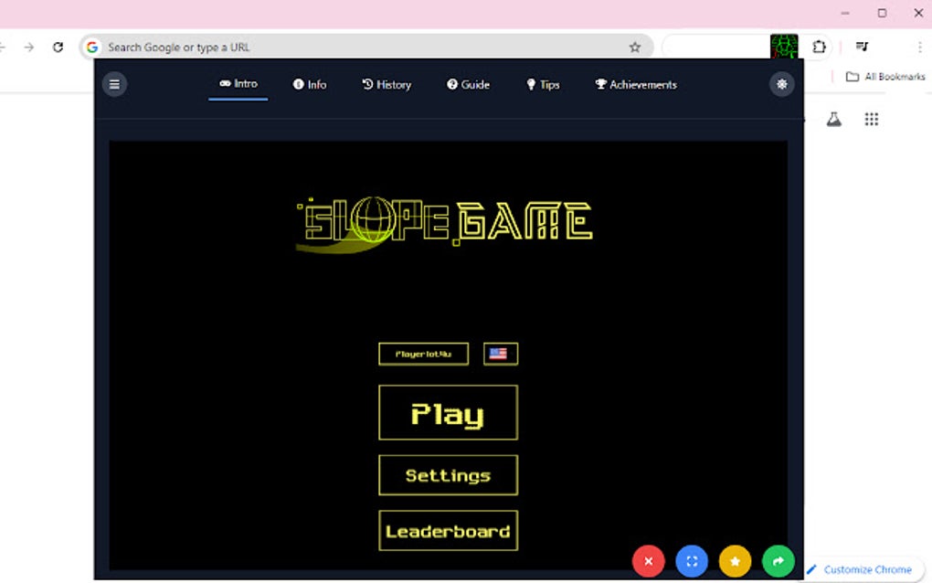 Slope HTML5 Google Chrome 용 - 확장 프로그램 다운로드