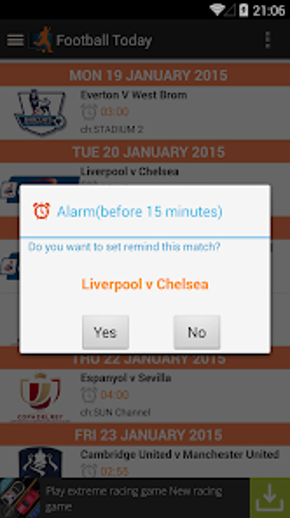 Football Today per Android - Download