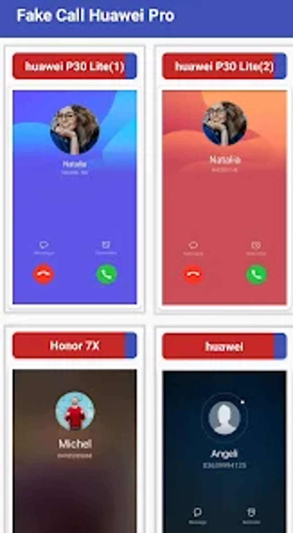 Fake Call Huawei for Android - Download