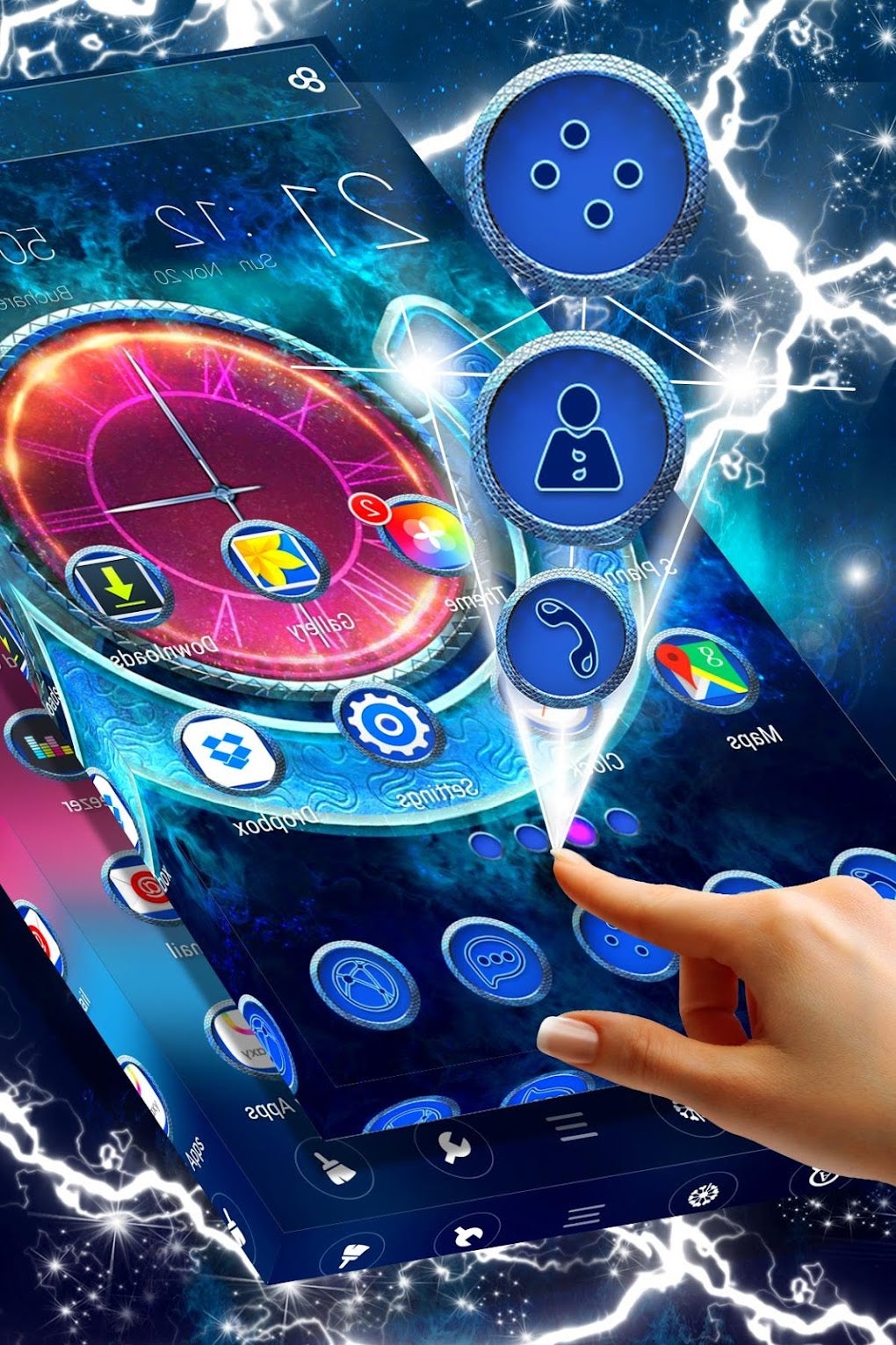 Launcher Theme Blue APK for Android - Download